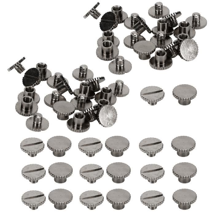 Rivets de livre - HURRISE - Knurling Plat Laiton - 9.5x4mm - Blanc ...