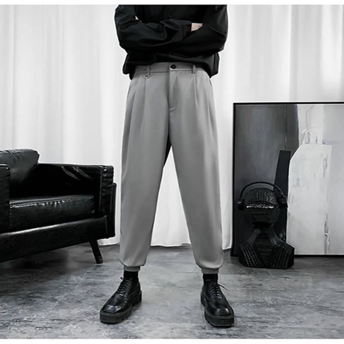 Sarouel homme Jogging Streetwear unie homme pantalon de survêtement Hip ...