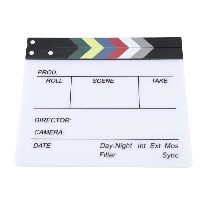 Tableau de clap de film MXZZAND - Clap Board réalisateur tournage ...
