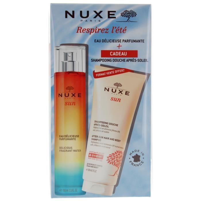 Nuxe Eau Délicieuse Sun 100 Ml Shampooing Douche Après Soleil 200 Ml