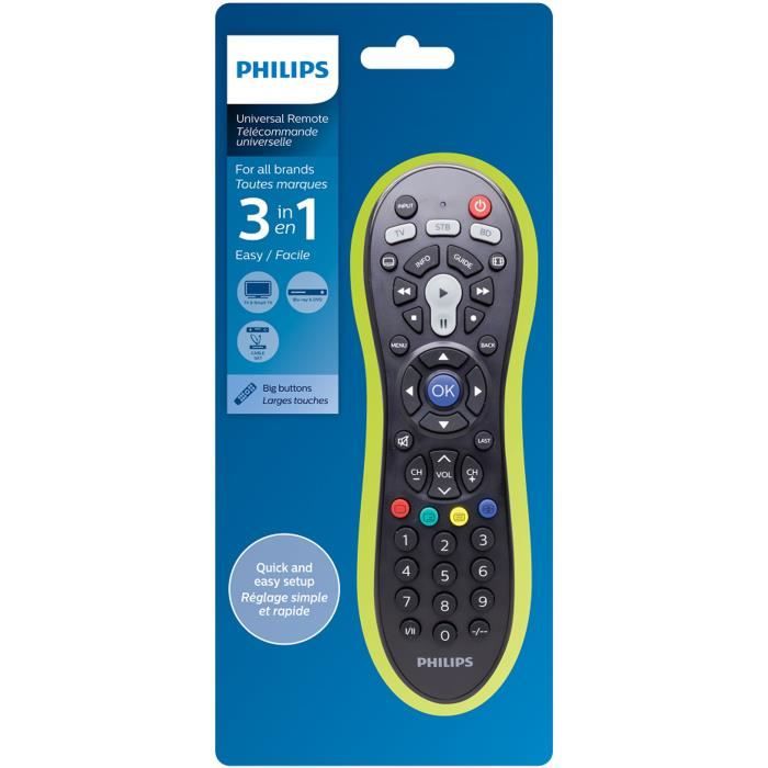 PHILIPS SRP3013 Télécommande universelle 3 en 1 - Cdiscount TV Son Photo