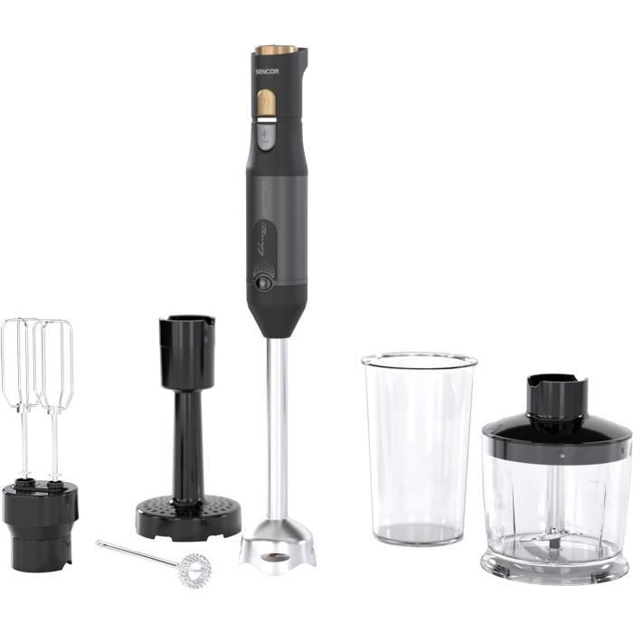 Mixeur Plongeant Multifonction Ultra-Puissant 6 En 1, 1200W, Avec Fouet ...
