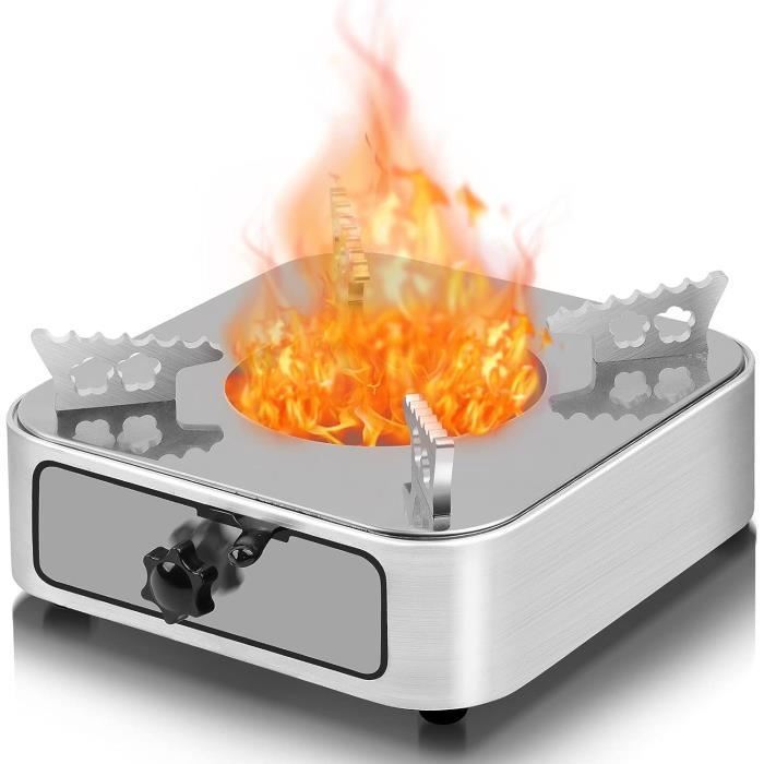 BILIPLE Mini Réchaud à Alcool,Réchaud Camping Gaz Portable Réchaud à ...