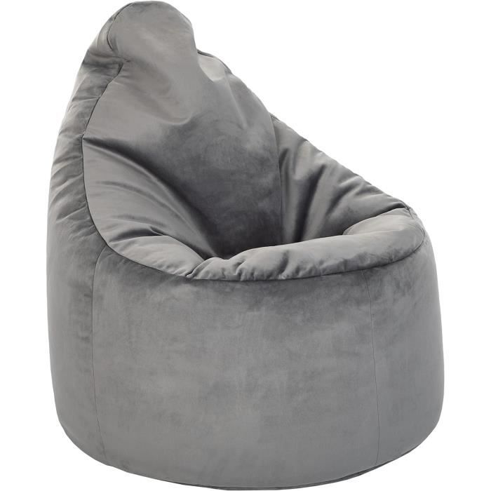 Loft 25 Fauteuil Poire en Velours Capriccio Siège Pouf D’intérieur Haut ...