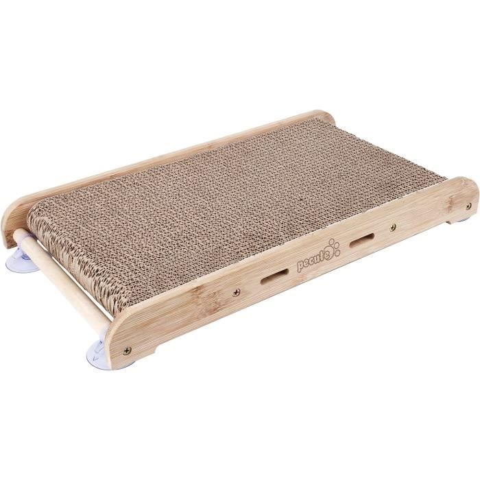 Pecute Griffoirs Chats en Carton Ondulé, Grattoir pour Chat avec Herbe ...