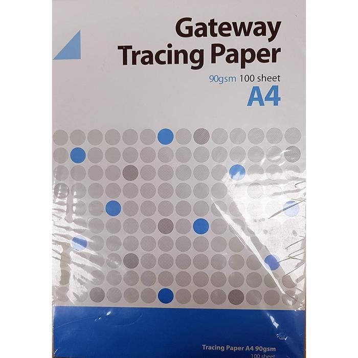 Bloc de Papier Calque Naturel West 90 g-m² A4, 100 Feuilles109 ...