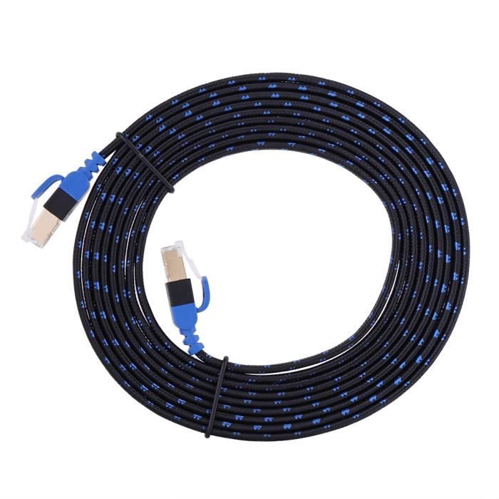TMISHION Câble Ethernet plat Câble Ethernet Cat7 Câble de cordon de ...