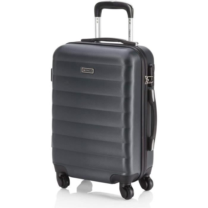Valise de voyage rigide Valise trolley 4 roues et trousse de toilette ...