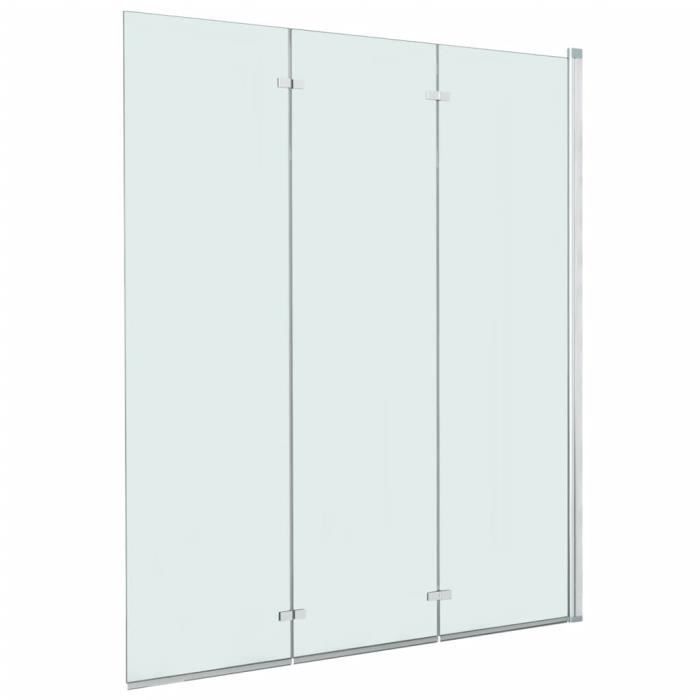 ZERODIS Cabine de douche pliable 3 panneaux ESG 130x138 cm ...