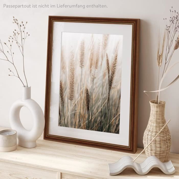 Cadre Photo Antik 21X30Cm Din A4 I Couleur : Marron Avec Bord Doré I ...