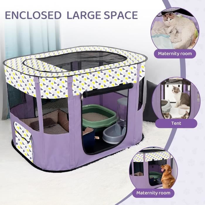 Parc Chien Chiot, Enclos Pliable Pour Chiens Chats Lapins Avec ...