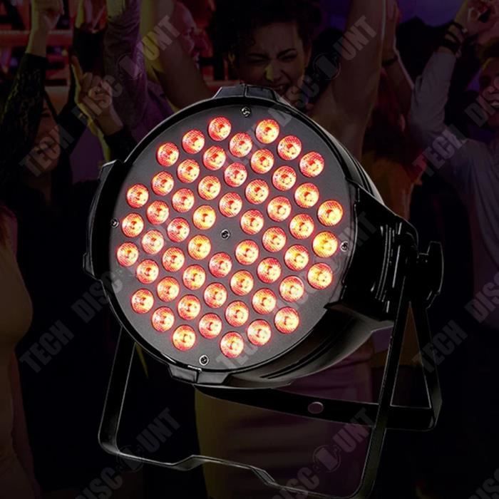 Éclairage de scène - TECH DISCOUNT - 54 lumières LED - Commande vocale ...