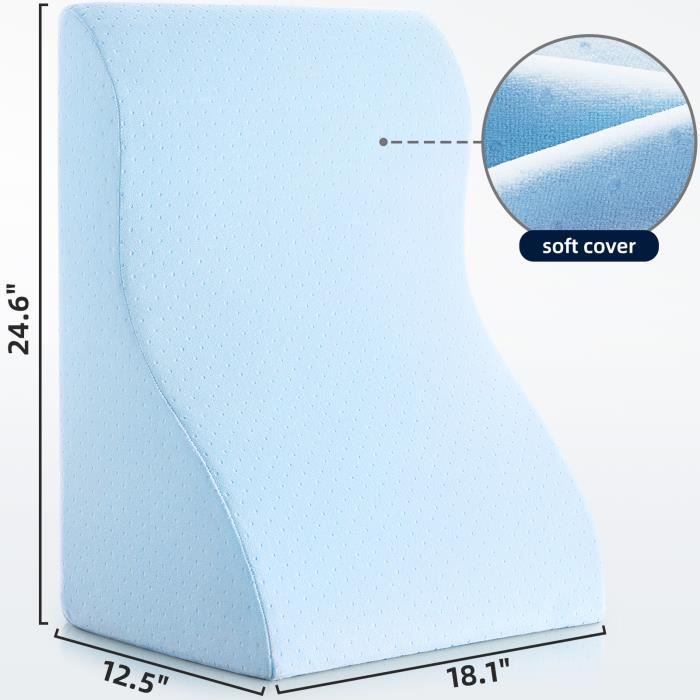 Coussin de Lecture - NOFFA - Triangle - Mousse à Mémoire de Forme - 62 ...