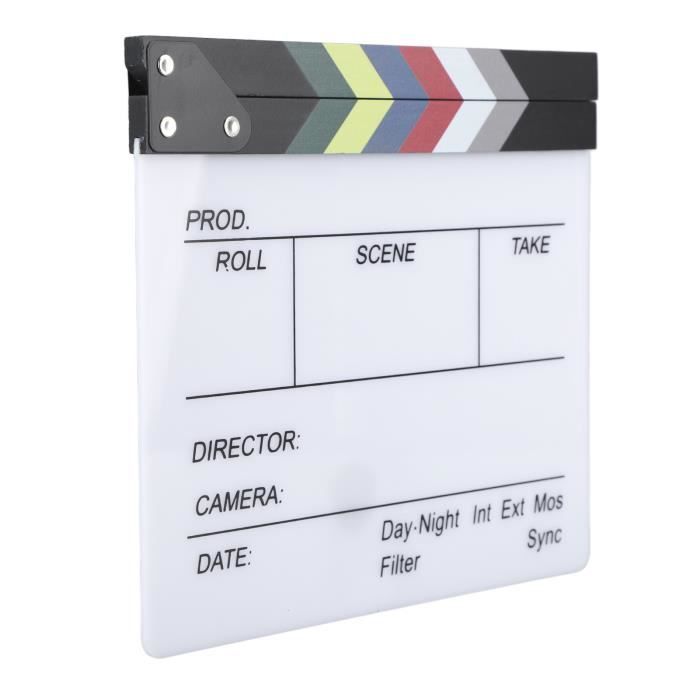 Tableau de clap de film MXZZAND - Clap Board réalisateur tournage ...