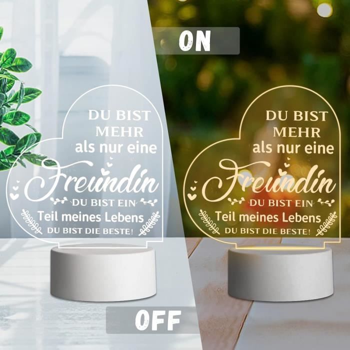 Cadeaux Pour Grand-Mère-Lampe Led-Veilleuse Acrylique-Lampe Led-Cadeau ...