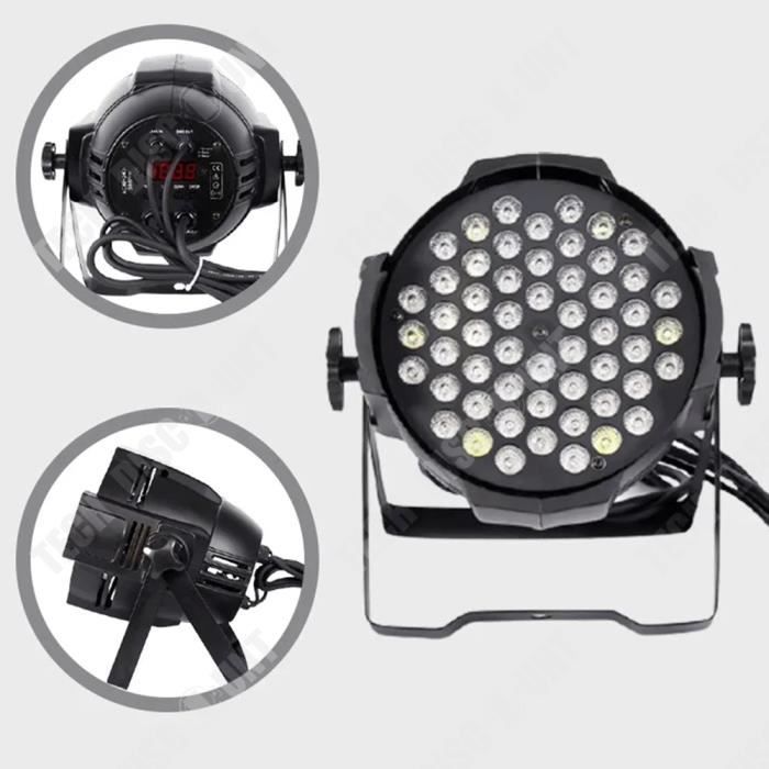 Éclairage de scène - TECH DISCOUNT - 54 lumières LED - Commande vocale ...