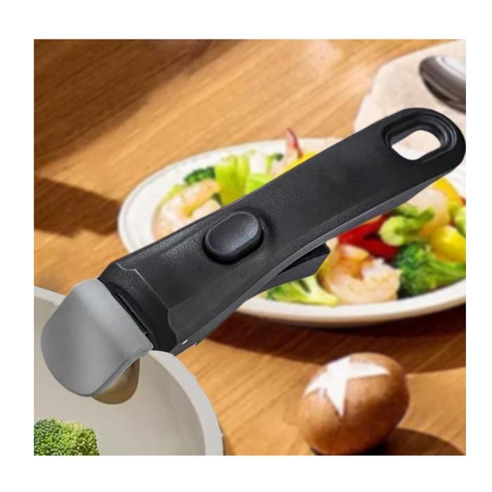 Set of 2 Removable Plain Sided Pan Handles Removable Handle for Frying ...