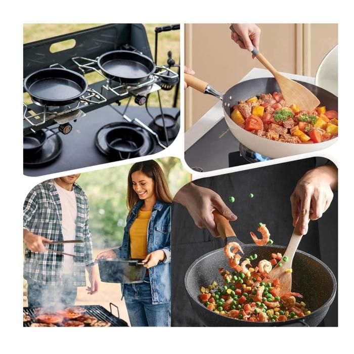 Set of 2 Removable Plain Sided Pan Handles Removable Handle for Frying ...