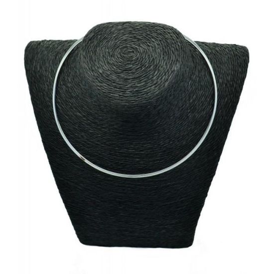 Collier Torque Jonc Tour Ras du Cou Rigide Argenté - Achat / Vente ...