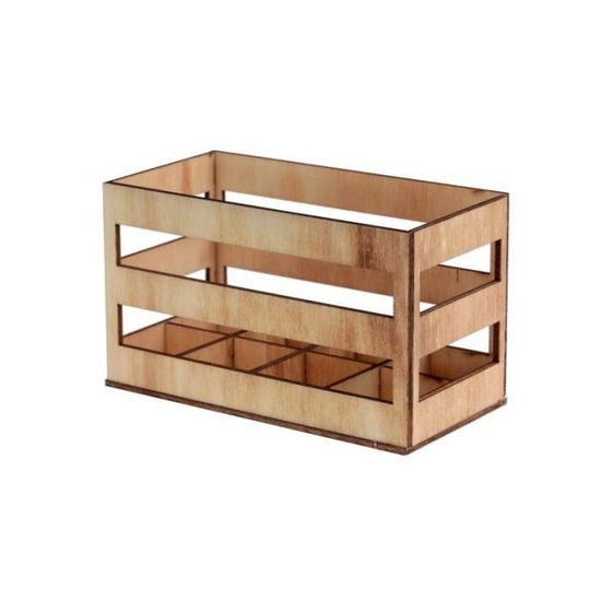 SUPPORT ÉPROUVETTE CAGETTE BOIS Naturel - Cdiscount Maison