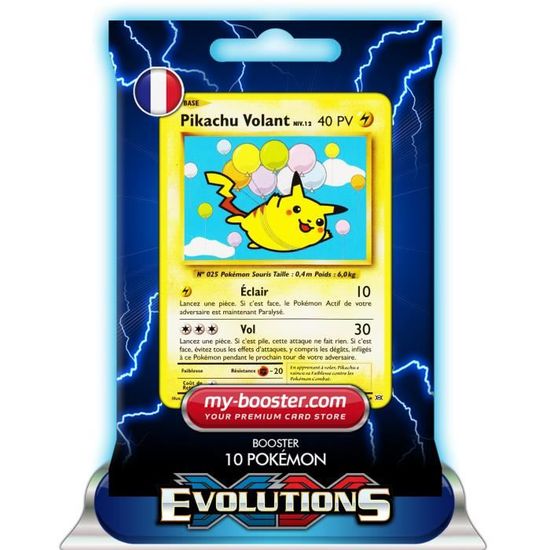 PIKACHU VOLANT SECRETE 110-108 40PV XY12 EVOLUTIONS - Booster de 10 ... PIKACHU VOLANT SECRETE 110-108 40PV XY12 EVOLUTIONS - Booster de 10 ...