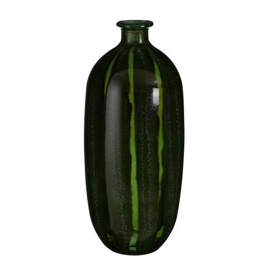 Mica Decorations Vase Montello - 19x19x45 cm - Verre - Vert foncé ...