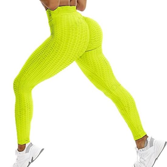 Jeans Legging Gaufré De Gymnastique Anti Cellulite Pantalon De Yoga
