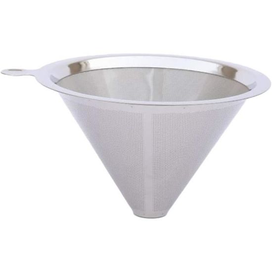 Filtre A Cafe Reutilisable Permanent En Inox Double Couche Filtre Net ...