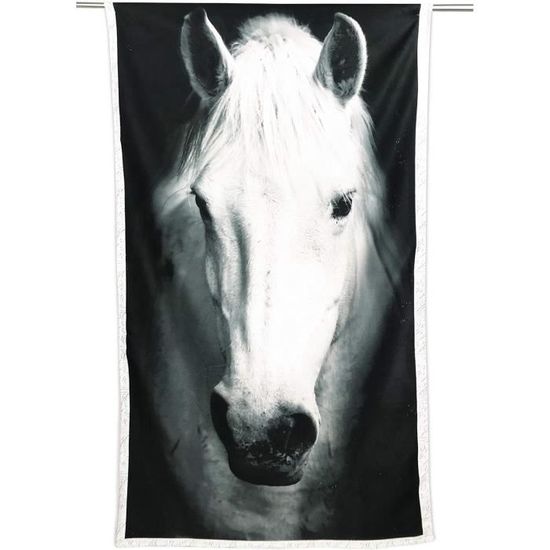 Tex family serviette de plage en éponge Cheval blanc, dimensions 90 x ...