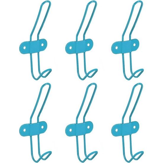 Crochet Muraux, 6 Pièces - Crochet Double En Métal Moderne Et Simple ...