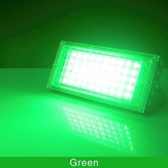 PROJECTEUR EXTERIEUR,green-50W 220V--Lampe LED à large faisceau ...