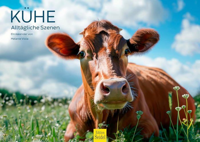 Calendrier mural 2025 de qualité supérieure - Format A3 - Motif vache ...