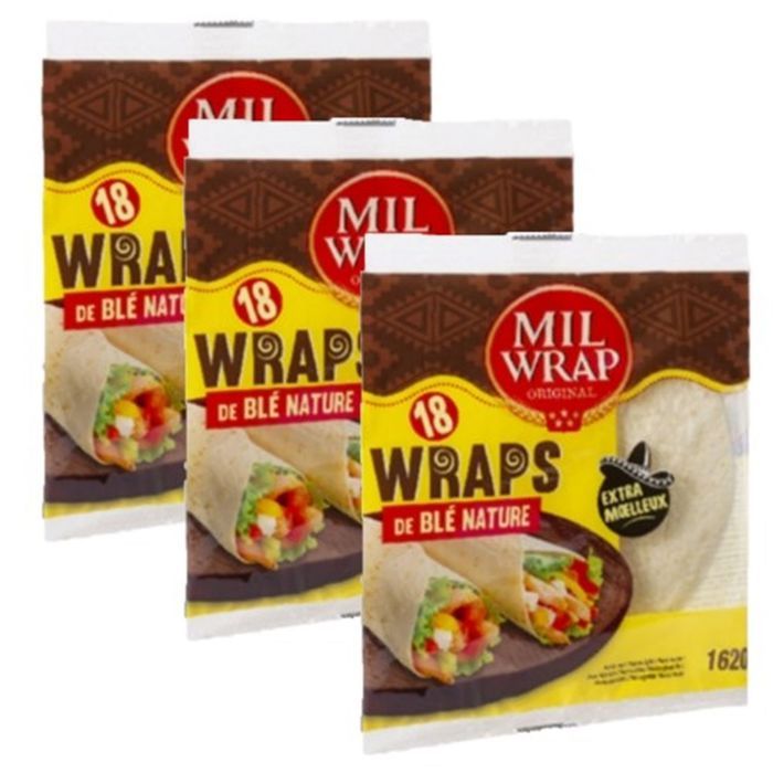 Mil Wrap - Lot 3x Wraps galettes de blé - Paquet 4,86kg - Cdiscount Au ...