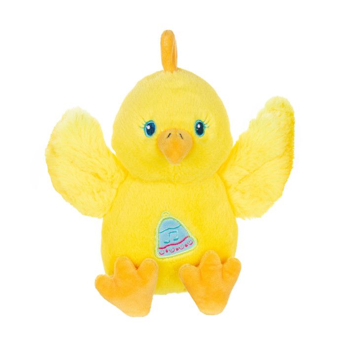 Peluche - Peluche Poussin jaune avec cloche bleue - Piou Piou Sonore ...