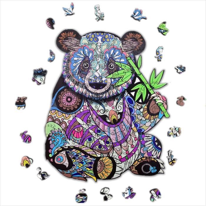 ACROPAQ Puzzle en Bois PANDA - 200 Pièces, Format A3, Pièces de Puzzle ...