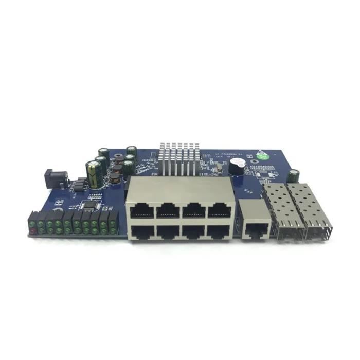 Module De Commutation Ethernet Poe 8 Ports Bps Avec 2 Emplacements