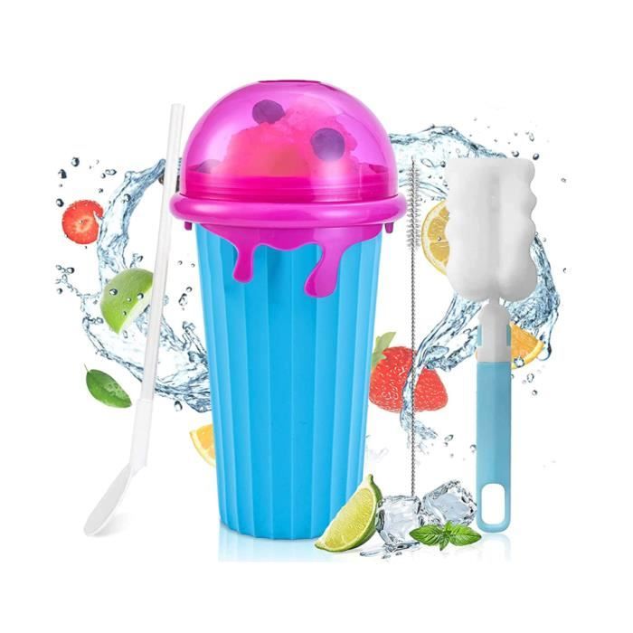 Slushy Cup,Slush Ice Maker,Homemade Smoothie Cup，Smoothie Pinch Ice Cup ...