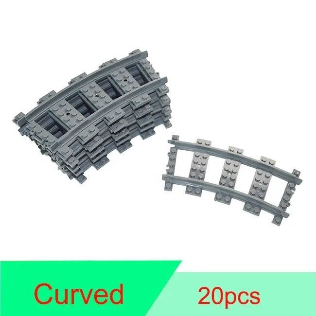 Puzzle,City Train Rail Rack Bricks Model Toy,Soft Track,Cruved and ...