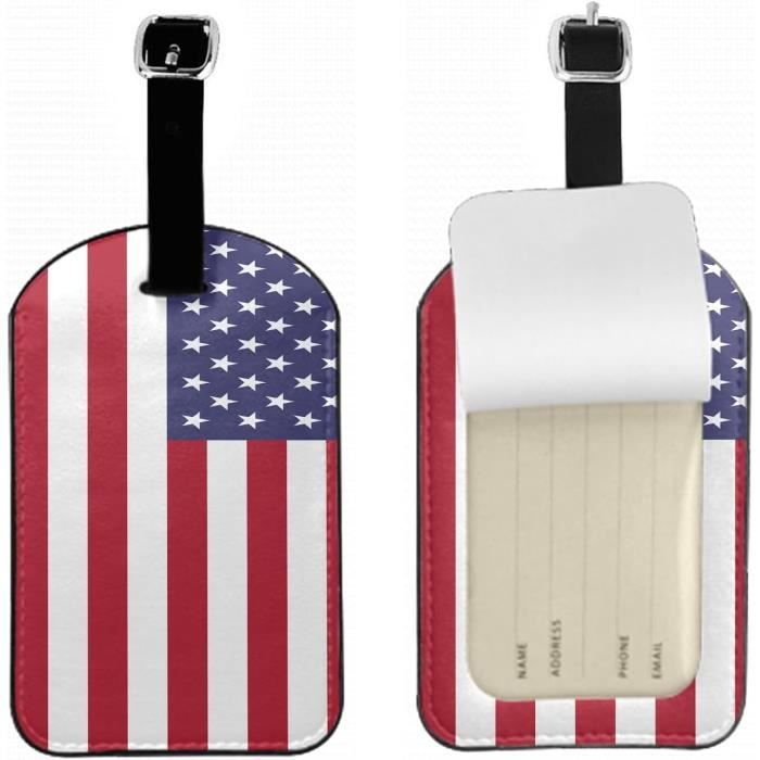 Drapeau Américain 1 Pièces Étiquette D'Identification De Valise ...