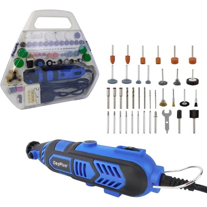 Outil Rotatif Avec 252 Accessoires 135W À Vitesse Variable 5000 ...