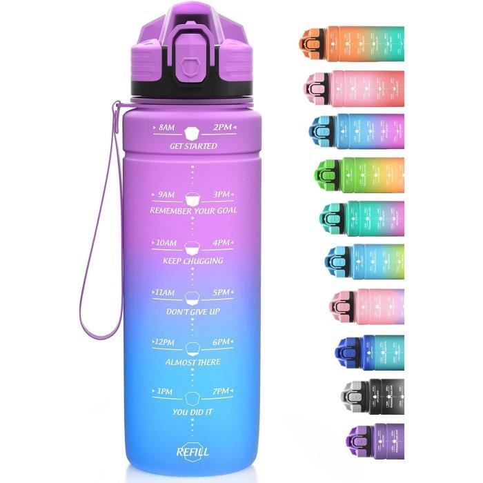 Bouteille d'eau 2L, 1,5L, 1L, 700ML, 500ML Gourde Reutilisable, Sport ...