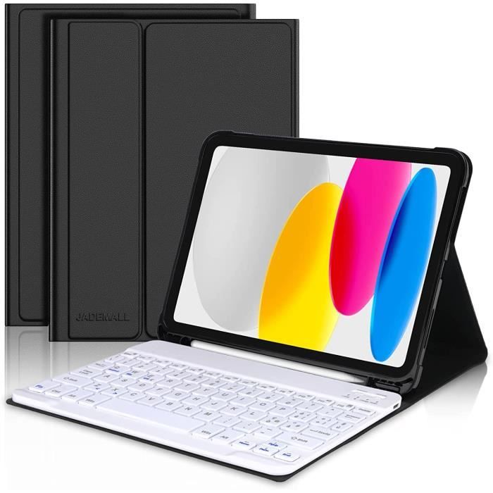 Clavier pour iPad 10eme Génération10,9" 2022, AZERTY Clavier Détachable ...