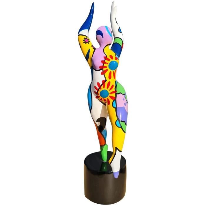 Statue Femme Multicolore