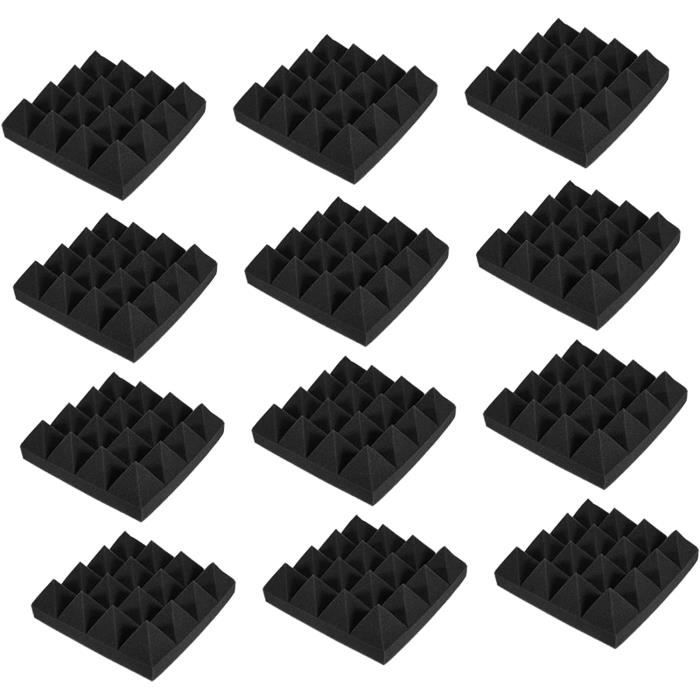 12 Pièces Isolation Phonique Coton Panneaux Muraux Antibruit Panneaux ... 12 Pièces Isolation Phonique Coton Panneaux Muraux Antibruit Panneaux ...