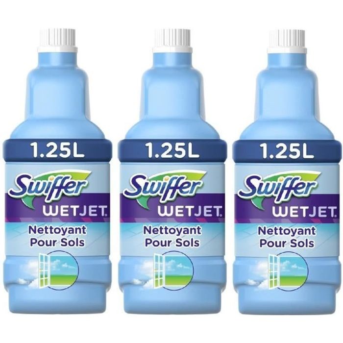 Swiffer WetJet Solution Nettoyante pour Balai Spray 1,25 L - Lot de 3 (3,75 L) - Cdiscount Au ...