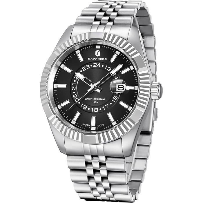 Montres Pour Hommes 100M Étanche Montre Analogique Pour Hommes Simple ...