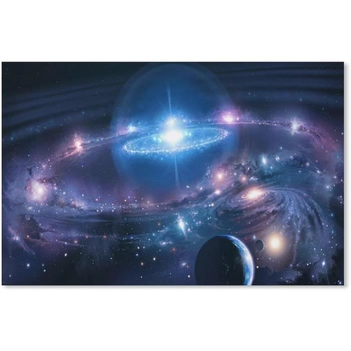 5D Diamond Painting Strass Complet,Paysage Spatial De La Planète ...
