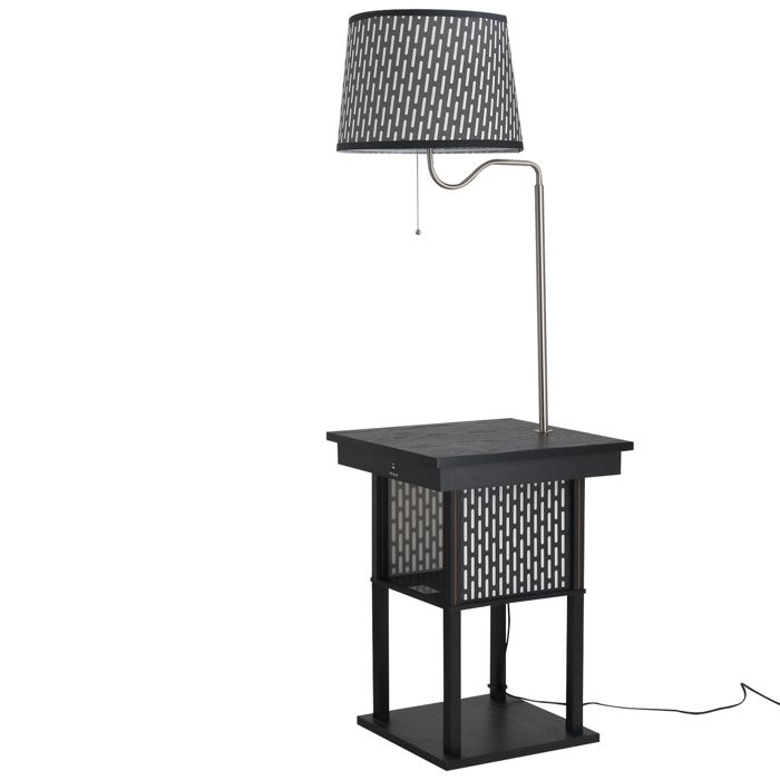 Table de Nuit lampadaire Table d'appoint lampadaire Design Contemporain ...