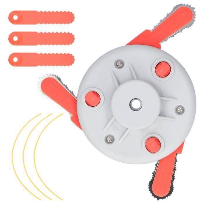 Perfect-tête de coupe d'herbe Tête de coupe à 3 lames à double usage avec fil de coupe ...