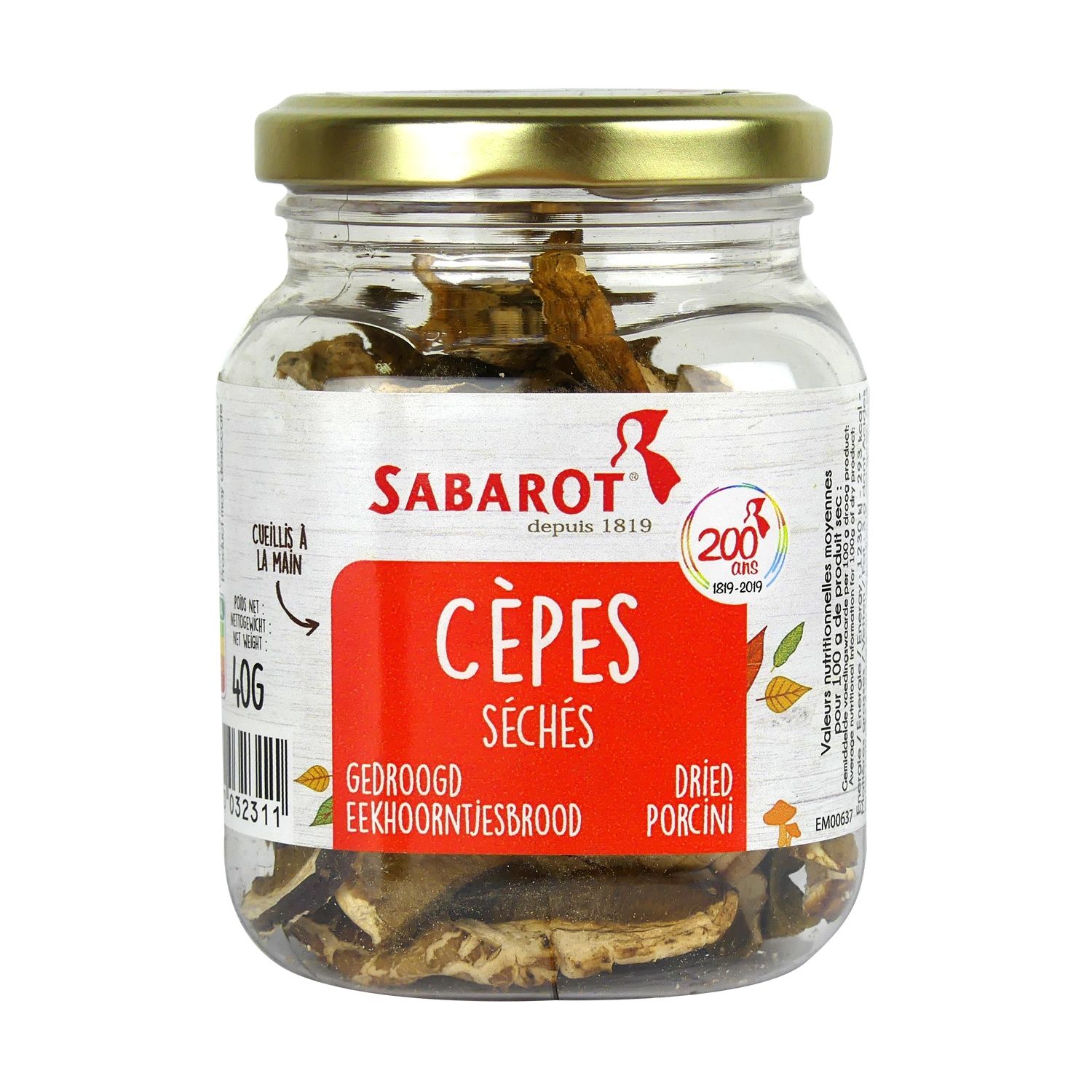 Cèpes extra séchés pot de 40g Sabarot - Cdiscount Au quotidien